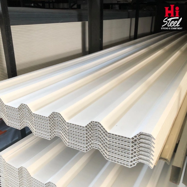 Atap Alderon 10mm X 83cm X 6m – White Doff - Toko Besi Beton